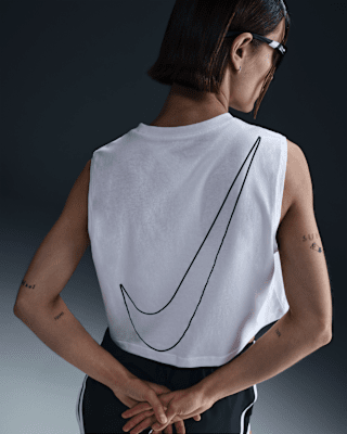 Nike Sportswear Club Women's Sleeveless Cropped Graphic T-Shirt